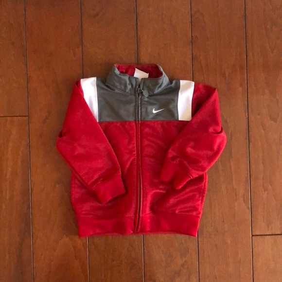 Nike | Jackets & Coats | Nike Track Jacket Red Zip Up 24 M | Poshmark